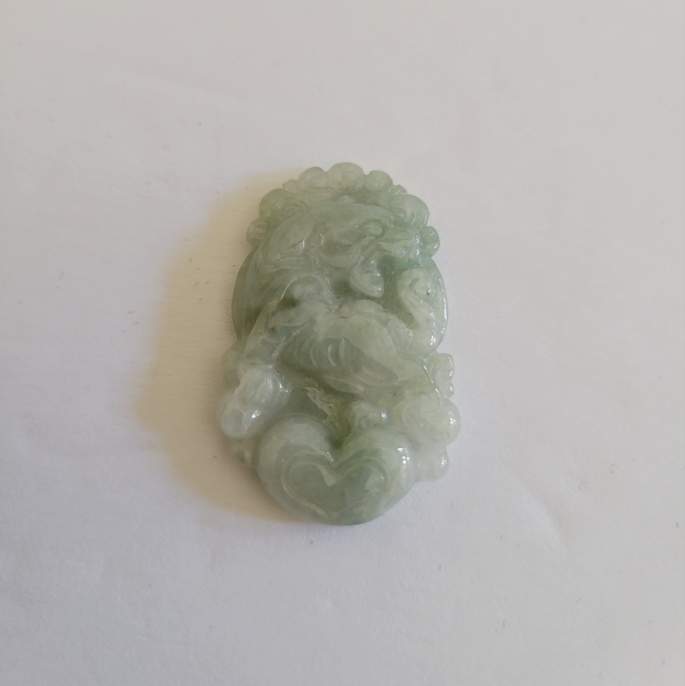 Genuine Asian Jade Tiger Pendant - Gem